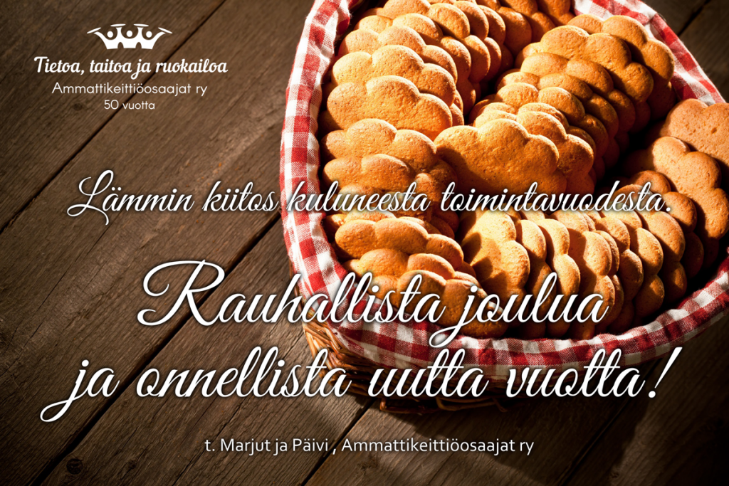 Yhteistyöstä kiittäen ja hyvää joulua & uutta vuotta toivottaen ...